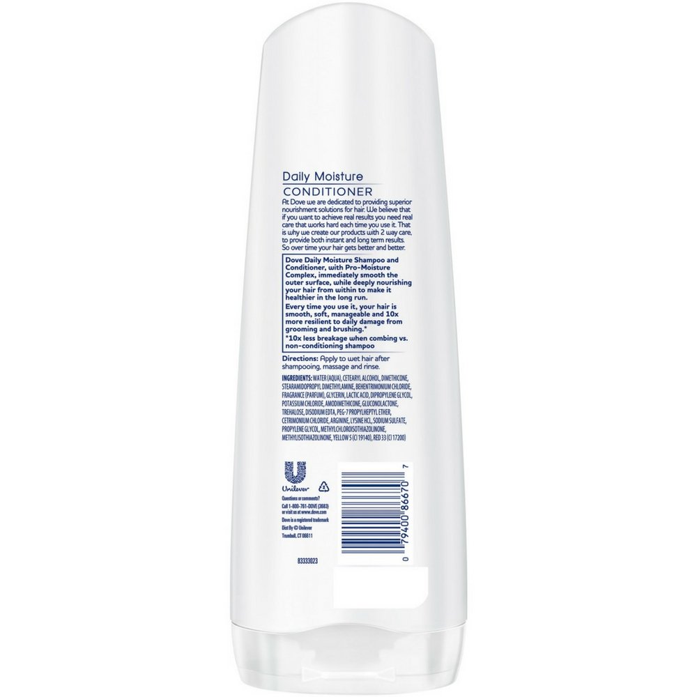 Dove Nutritive Solutions Moisturizing Conditioner for Normal to Dry Hair Daily Moisture Deep Conditioner Detangles and Nourishes Dry Hair 12 oz