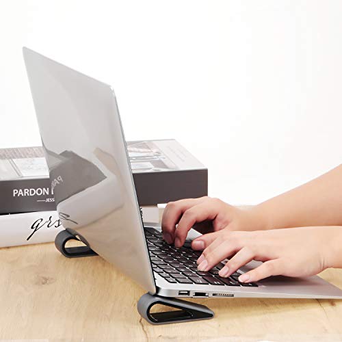 6 Pieces Computer Keyboard Stand Universal Laptop Notebook Stands Anti-Slip Durable Silicone Elevation Stand Compact Portable Desk Risers for Laptop Tablet Keyboard