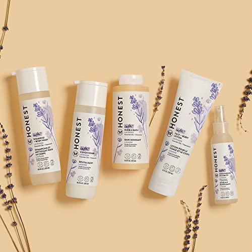 The Honest Company Silicone-Free Conditioner | Gentle for Baby | Naturally Derived, Tear-free, Hypoallergenic | Lavender Calm, 10 fl oz