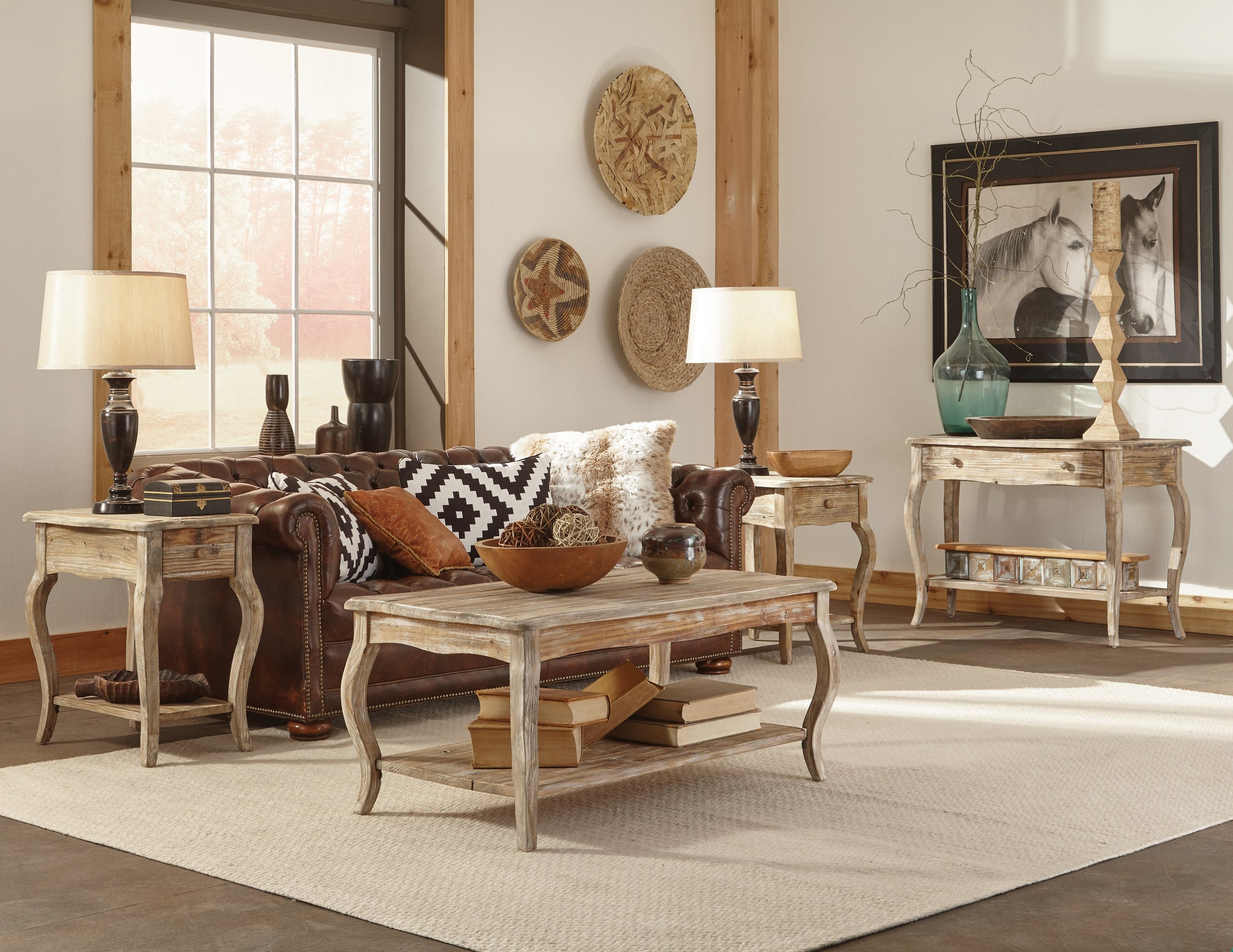 Alaterre Reclaimed Table Tablee, Driftwood