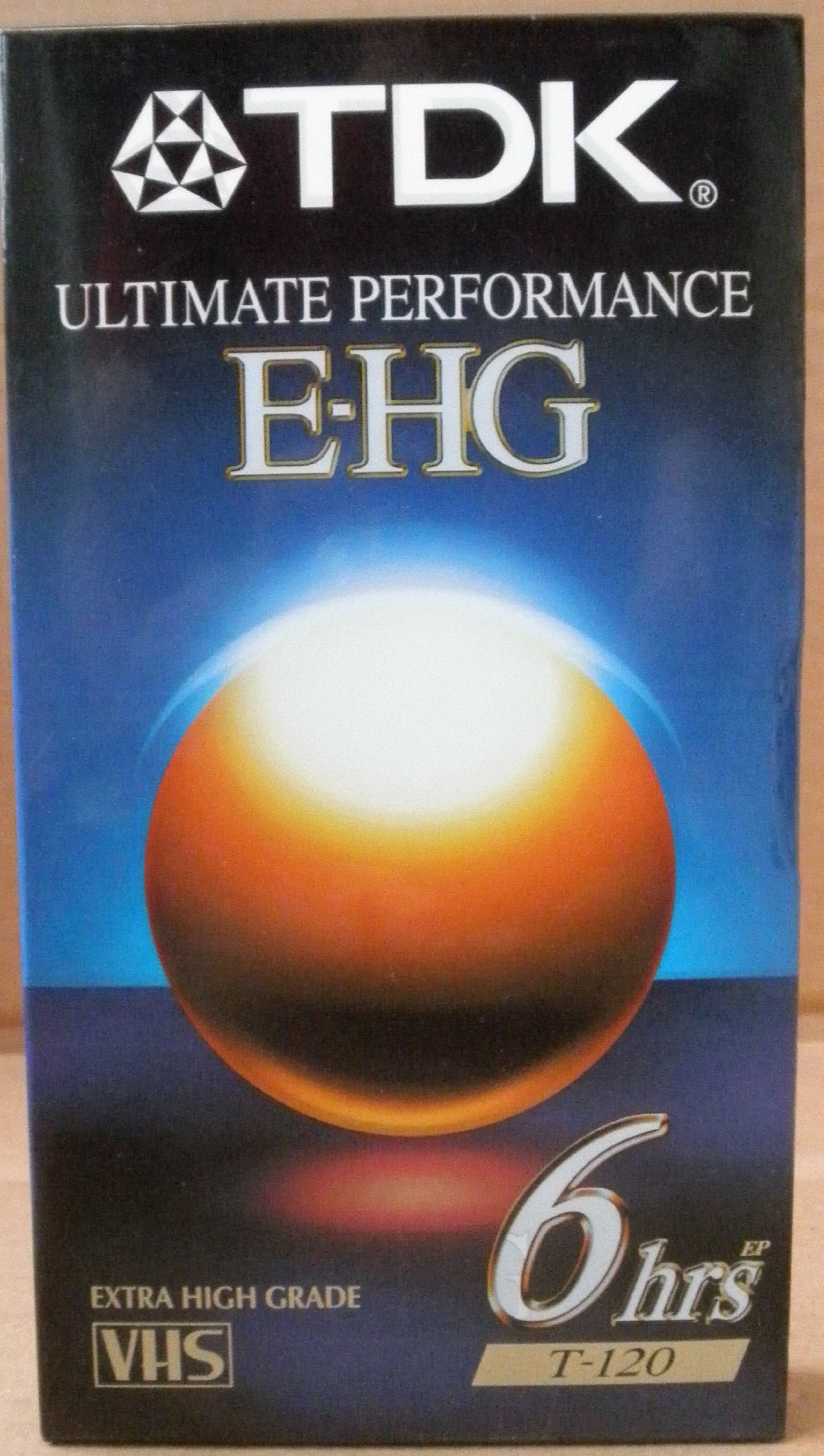 D4972 TDK E-HG Ultimate Performance T-120 VHS Video Cassette Tape