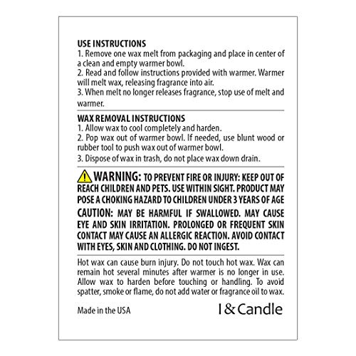 I & Candle, Aromatherapy Wax Melts. 100% Soy Wax (Non-GMO) - Rosemary & Mint (2 Pack)