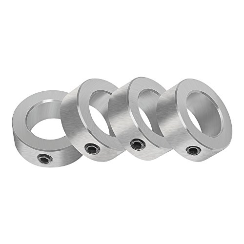 AZSSMUK 5/8" Bore Solid Steel Style Zinc Plated Set Screw Shaft Collars for Lawn Tractor,Garage Doors
