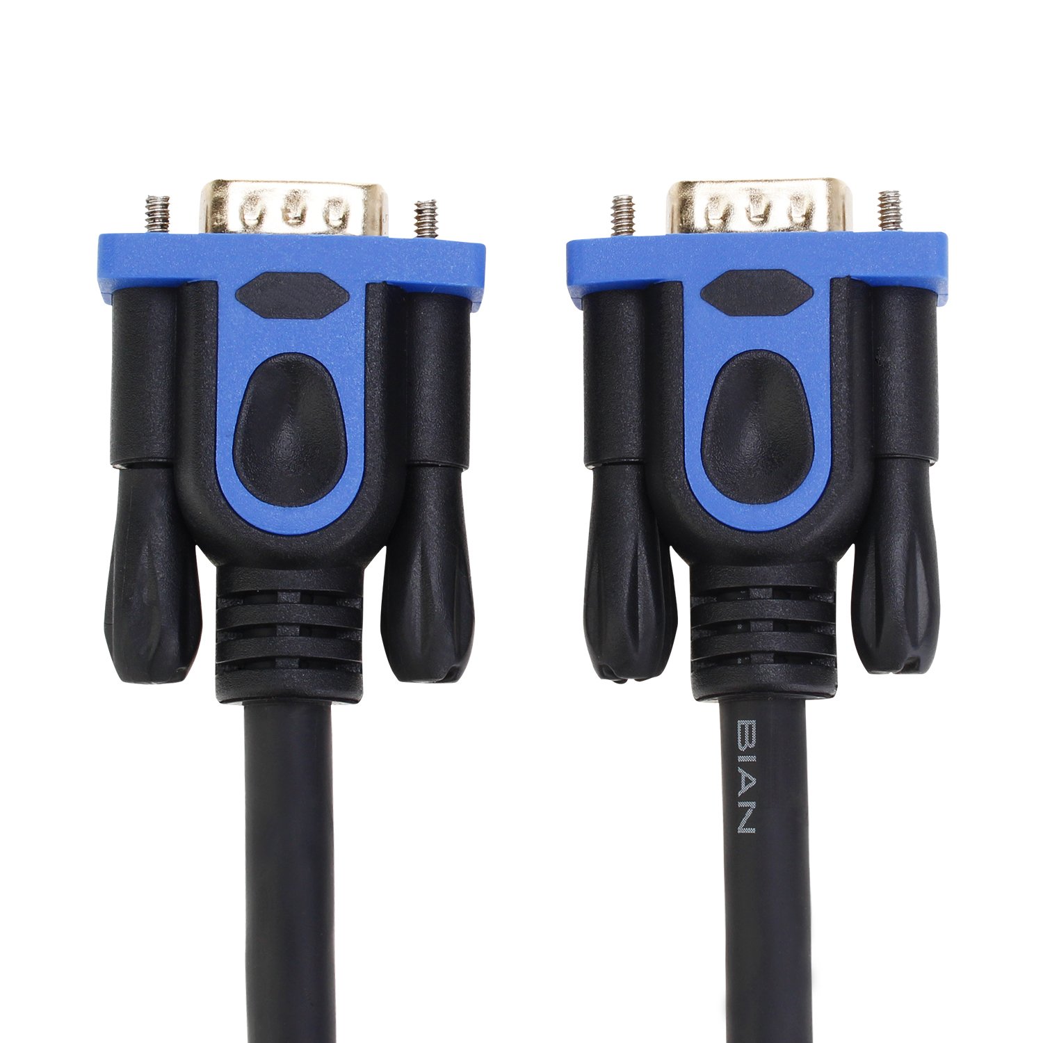 VGA Cable, VGA to VGA HD15 Monitor Cable SVGA M/M HD Cable Gold Plated Connectors Support 1080P Full HD for PC, HD TV, Projector, etc 6 Feet