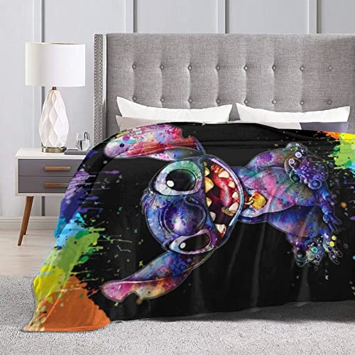 Cartoon Blanket Ultra-Soft Comfortable Blankets Flannel Fits Couch Sofa Office Suitable for All Season 50"X40"