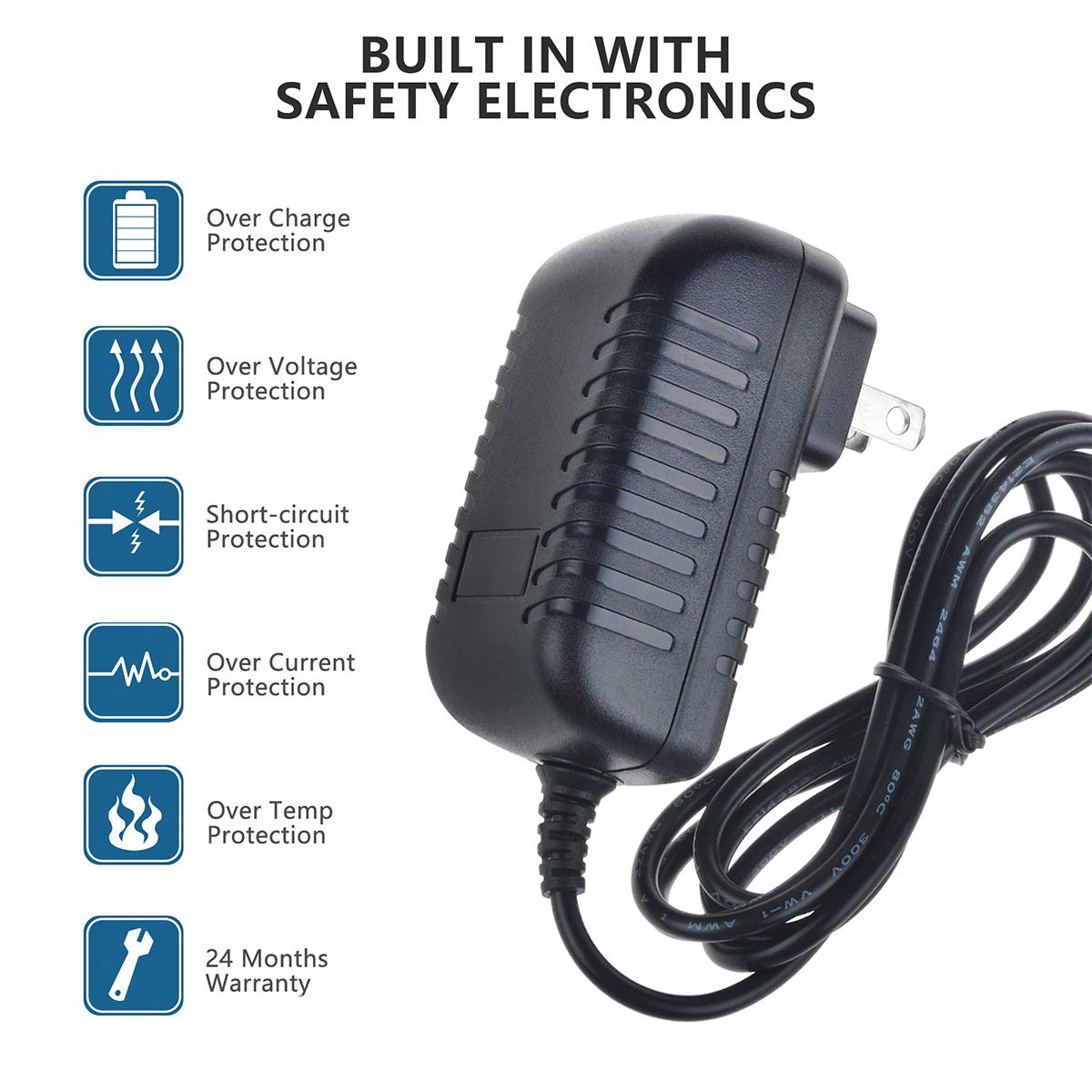 SupplySource AC/DC Adapter for DIGITRAX DGTPS14 DGTP514 PS14 14V DC 300mA Power Supply Fit PR2, PR3, PR4, UP5, SE8C, BDL168, UR90, UR91,UR92 PR3XTRA