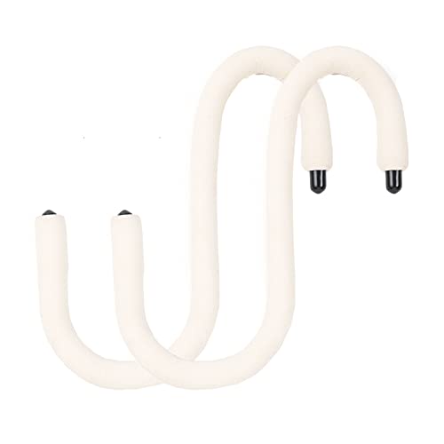 BENTEUER 2PCS Deformable Any S-Shaped Hook Home Portable Multi-Functional Curved Punch-Free Hook Coat hat Storage Cabinet Random Lock Bending Mobile Phone Bracket