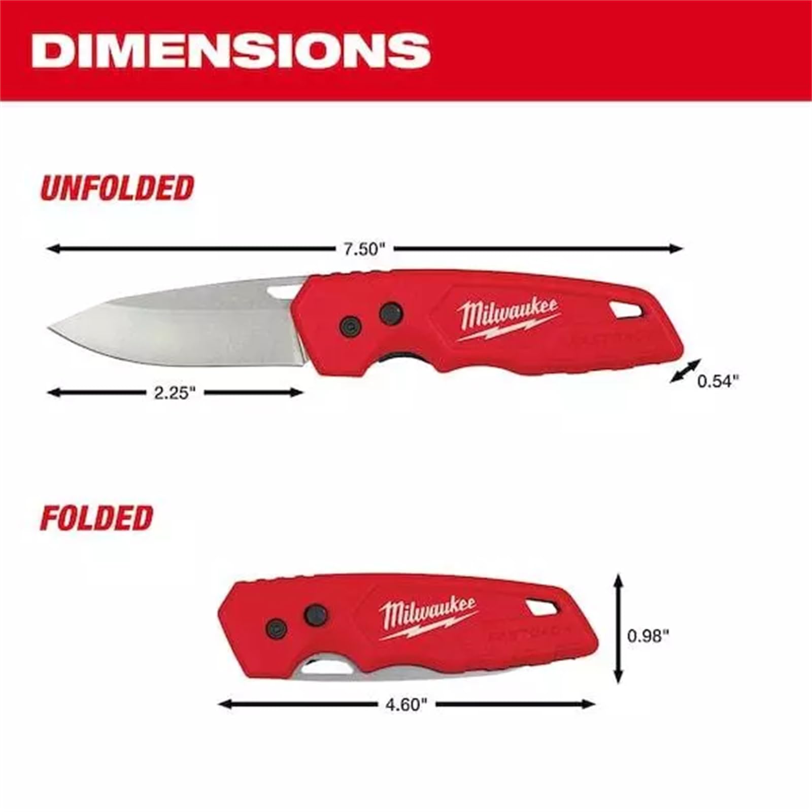 48-22-1520 For Milwaukee Fastback Press & Flip Folding Knife
