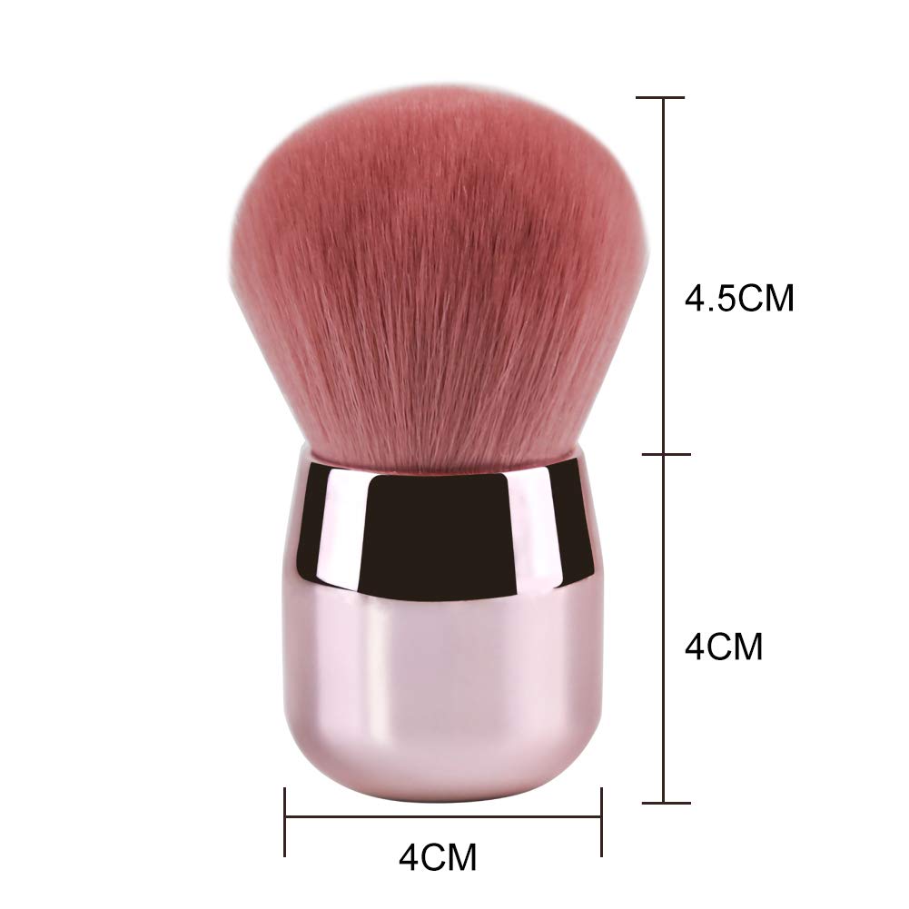 Foundation Brush,Daubigny Large Pink Powder Brush Flat Arched Premium Durable Kabuki Makeup Brush Perfect For Blending Liquid,Cream and Flawless Powder,Buffing, Blending,Concealer …