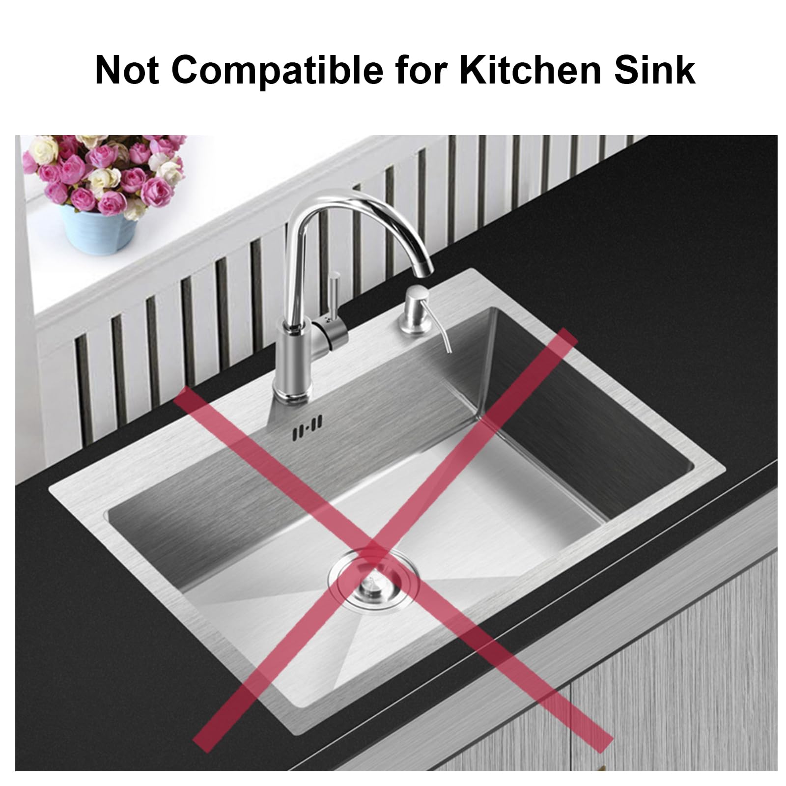 6-Pack Bathroom Sink and Tub Drain Strainer Screen Mesh, 2 Sizes 2.12" and 2.75" Top / 1" Basket Small Hair Catcher Shower Drain for Bathroom, Lavatory, Balcony, Utility, RV, Floor Drain, Sink Basin