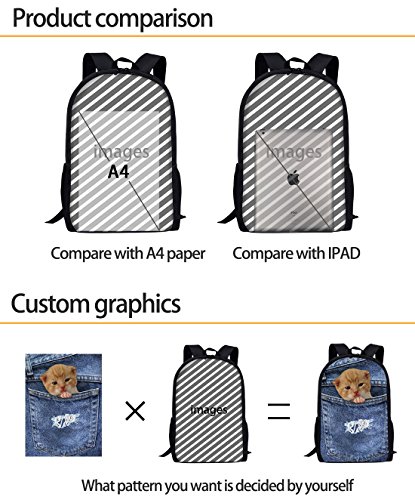 Beauty Collector Dalmatian School Backpacks Dog Print for Elementary Students, Casual Daypack