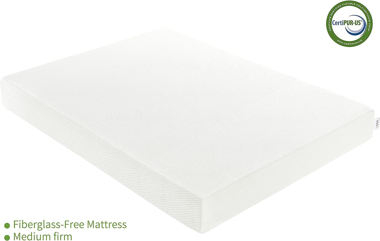 Hbaid Twin XL Mattress, 6 Inch Green Tea Cooling Gel Memory Foam Mattress in a Box Medium Firm Mattress for Bunk Bed, Trundle Bed, Pressure Relief, CertiPUR-US Certified