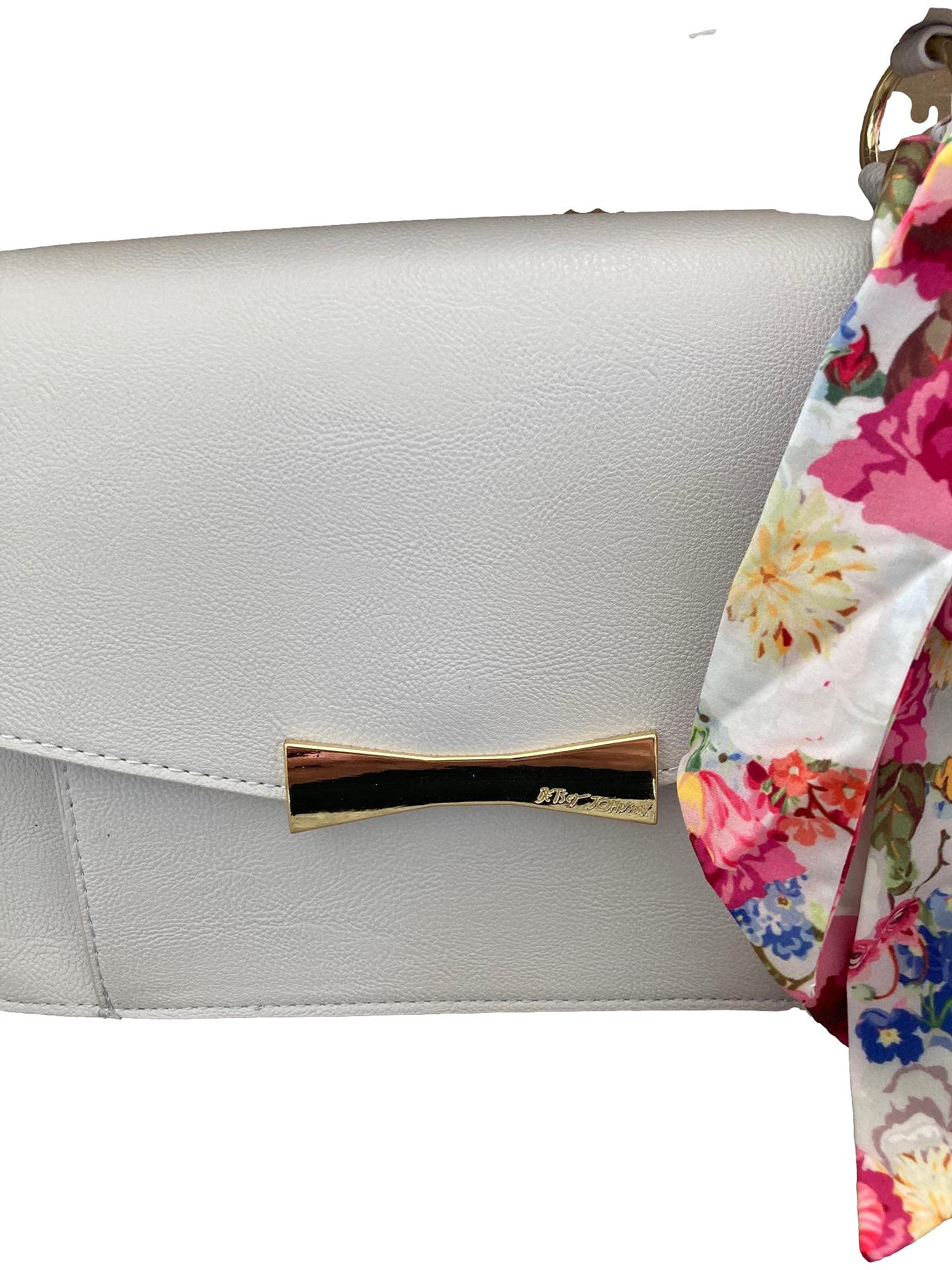 Betsey Johnson Noah Crossbody Grey Floral One Size