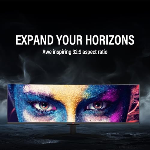 Deco Gear 3-Pack 49" Curved Ultrawide E-LED Gaming Monitor, 32:9 Aspect Ratio, Immersive 3840x1080 Resolution, 144Hz Refresh Rate, 3000:1 Contrast Ratio (DGVIEW490)