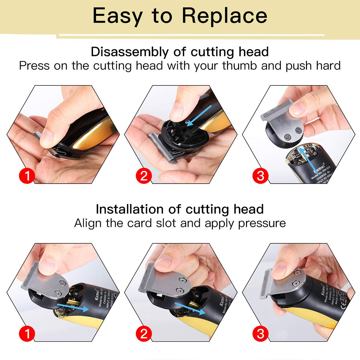 slopehill Beard Trimmer for Men, Cordless Hair Clippers Mustache Trimmer Multi-Functional Grooming Kit for Nose Ear Hair Trimmers Body Groomer All in One USB Rechargeable Waterproof