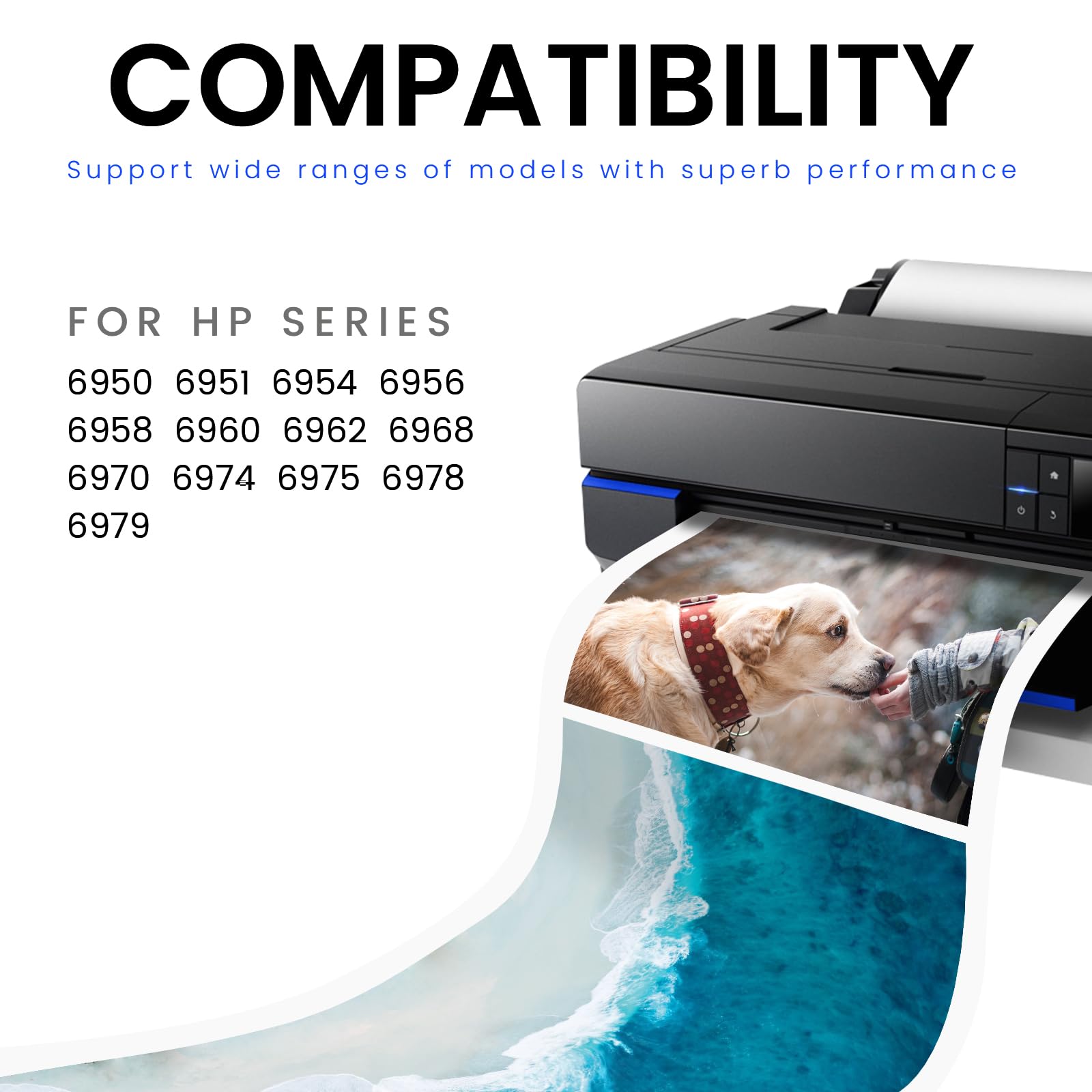 902XL Ink Cartridges Combo Pack Replacement for HP 902 XL Ink Cartridge Work with HP OfficeJet Pro 6960 6978 6968 6975 6970 6958 6962 6979 6950 6951 Printer (Black Cyan Magenta Yellow, 4-Pack)