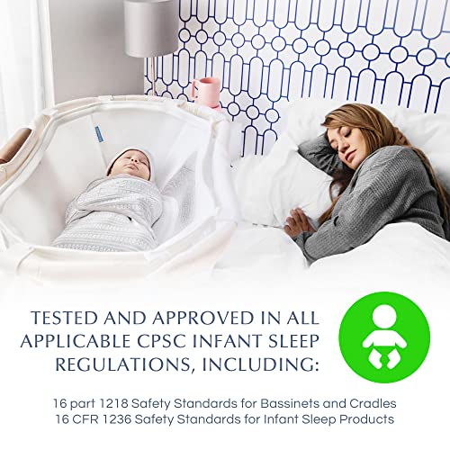 MySnuggly Newborn Bassinet Insert for Halo Bassinets | Patented Safe Real Cuddling Feeling for Better Sleep