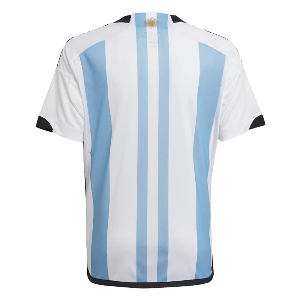 adidas Argentina Youth Home World Cup Jersey (as1, Alpha, l, Regular, Large) White/Light Blue