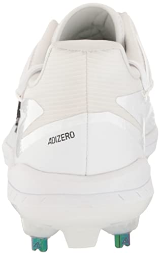 adidas Men's Adizero Afterburner 8 Baseball Shoe, White/Core Black/White, 9.5