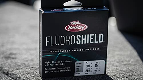 Berkley FluoroShield™, Clear, 4lb | 1.8kg, 300yd | 274m Fishing Line, Suitable for Freshwater Environments, Ocean Blue