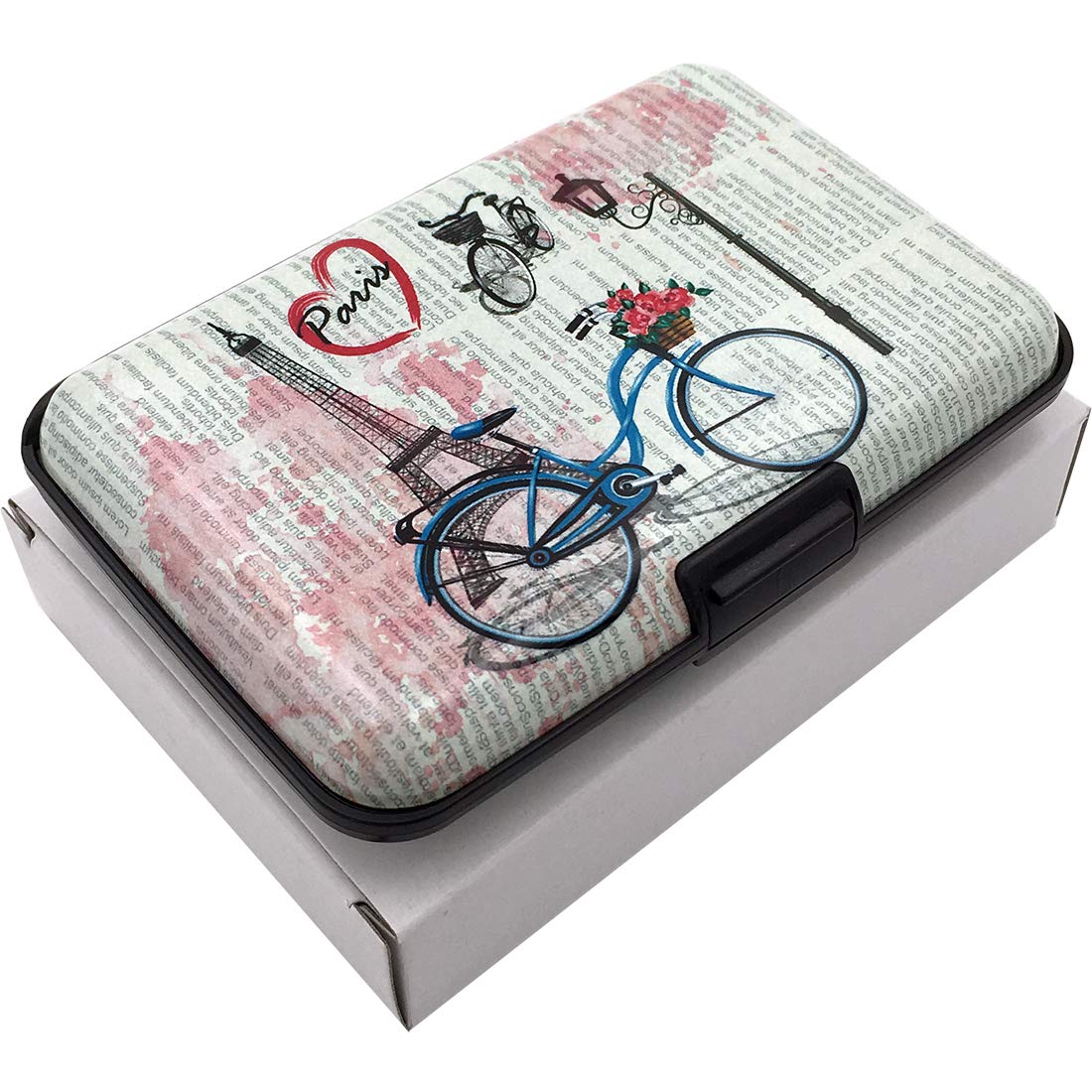 BFL RFID Credit Card Holder for Women or Men, Theft Proof Credit Card Holder, Slim Design Fits in Pocket (Bicycle)