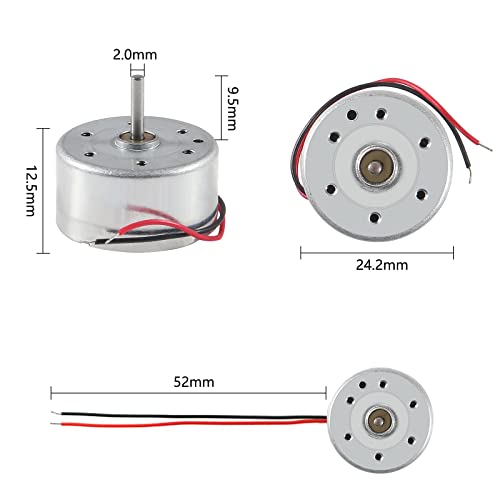 Aobao 4pcs Electric Motors DC 3V 1730RPM Mini Electric Motor for DIY Toys Wind Turbine Generator Generator DC Motor