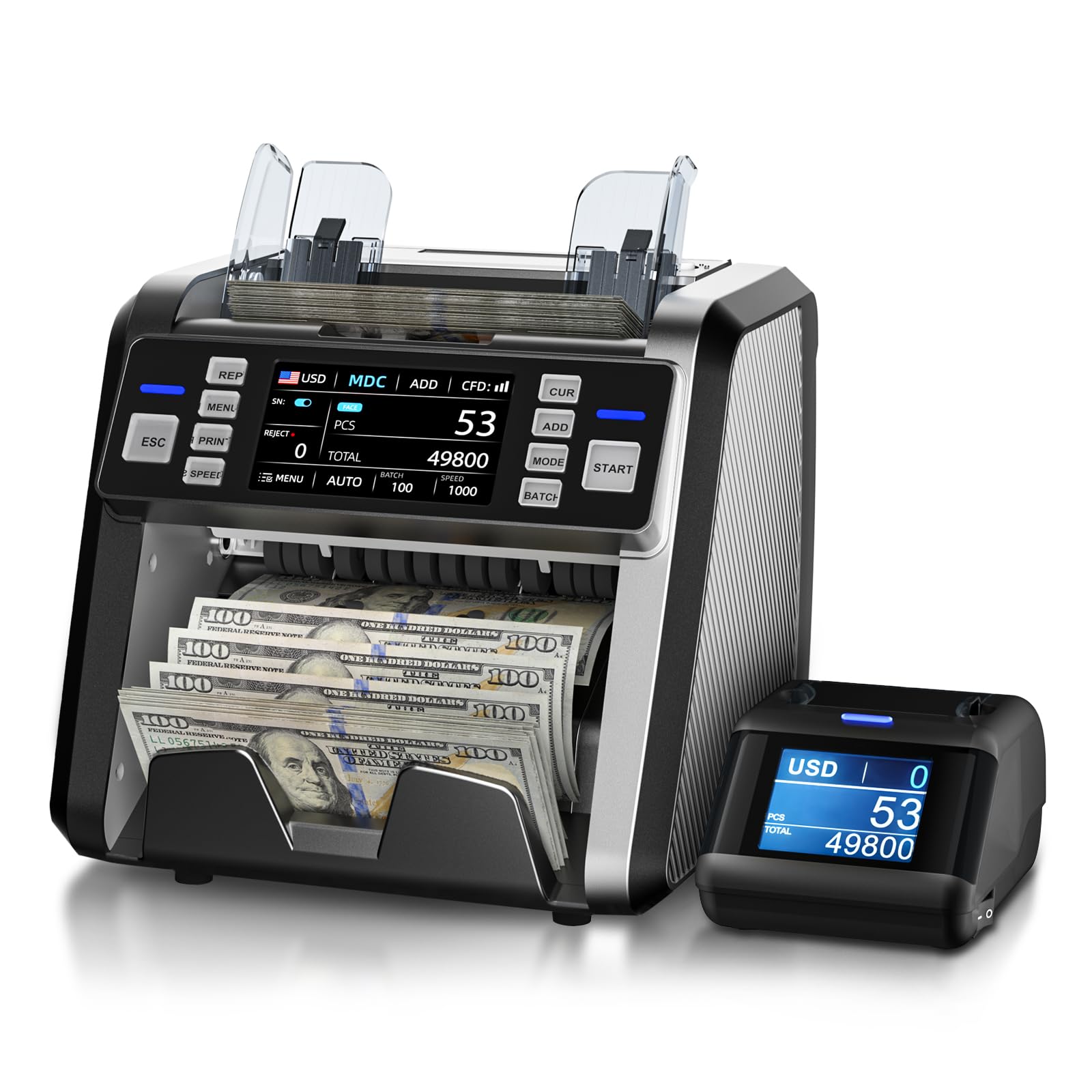 Aneken P30 Thermal Printer for AL-931, AL-N60 Money Counter Machine Mixed Denomination,Connects via RJ-11 Plug,Receipt Printer Suitable for 58 mm Thermal Paper, Default Baud Rate of 9600