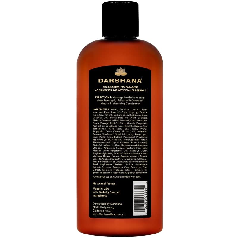 Darshana Natural Moisturizing Shampoo with Ayurvedic Botanicals (8 fl oz.)