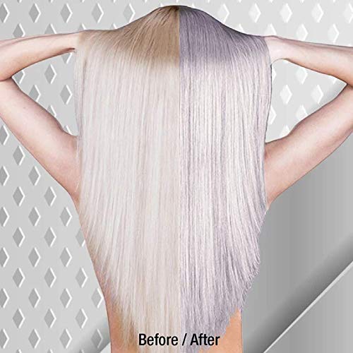 MANIC PANIC Silver Stiletto Toning Shampoo - Sulfate Free Purple Shampoo For Pale, Platinum Blondes, Grey, Blue, And Purple Hair Color - Tones Brassiness (8oz)