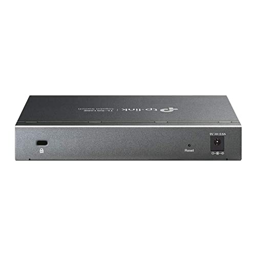 TP-Link 8-Port Gigabit Ethernet Easy Smart Switch | Unmanaged Pro | Plug and Play | Desktop | Sturdy Metal w/Shielded Ports | Limited Lifetime Replacement (TL-SG108E) (Renewed)