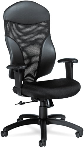 Global Tye Mesh Management Series High-Back Swivel/Tilt Chair, Black