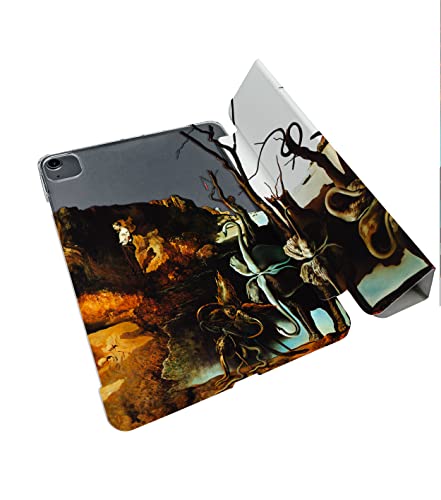 Cute Swans Reflecting Elephants Art Case Compatible with All Generations iPad Air Pro Mini 5 6 11 inch 12.9 10.9 10.2 9.7 7.9 Plastic Fabric Cover Slim Smart Stand SN1074 (8.3" Mini 6th gen)