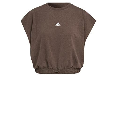 adidas Hyperglam Sleeveless Tee Women's, Brown, Size L