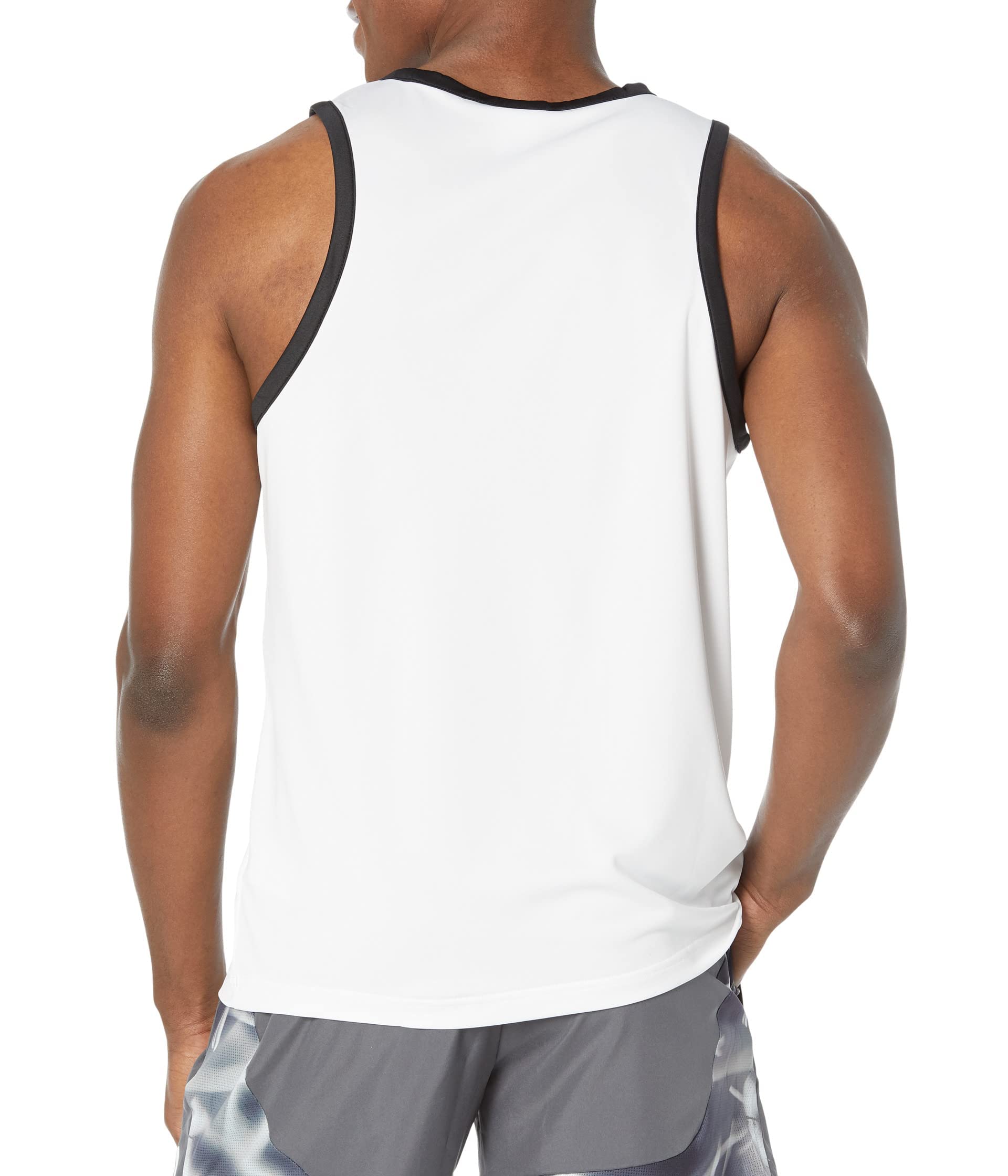 adidas Men's 3-Stripes Tank, White/Black, Large
