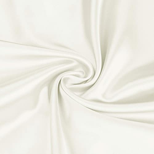 BEDELITE Satin Silk Body Pillow Pillowcase for Hair and Skin, Premium and Silky Ivory Long Body Pillow Case Cover 20x54 with Envelope Closure
