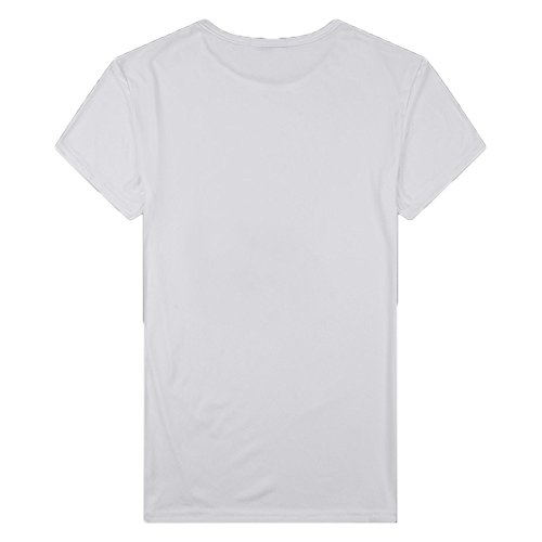 YOMXL Short Sleeve T-Shirts Mens Cotton Graphic Printed Crew Neck Tee Casual Summer Pullover Tops White