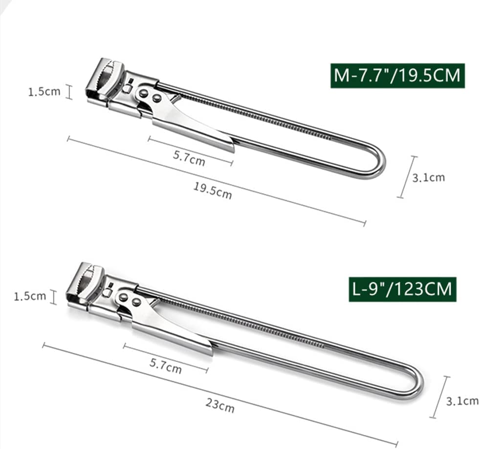 Adjustable Multifunctional Stainless Steel Can Opener - Manual Opener Bottle Jar Lid Gripper - Jar Opener Set Kitchen Gadgets for Seniors, Children, Weak Hand, Arthritis (8.3IN-1PC)