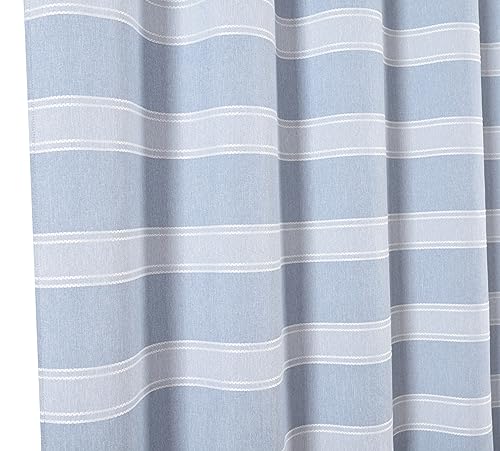 Dainty Home Bathroom Shower Curtains - Blue Shower Curtain with Elegant Design - Luxury Washable Shower Curtains for Bathroom, Hotels