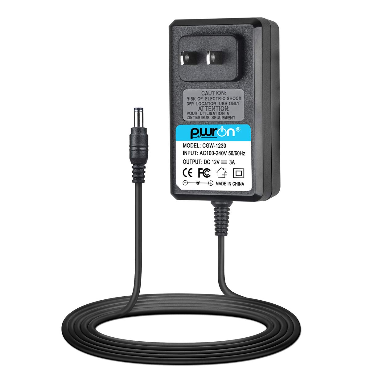PwrON 12V AC Adapter Fits for Braven BRV-X 14073941 14113952 13113902 Ultra Rugged Wireless Speaker Braven BRVX BRVXGWB BRVXBBB; BRV-HD 141041371 Wireless Bluetooth Speaker BRVHD BRVHDBG Power Supply