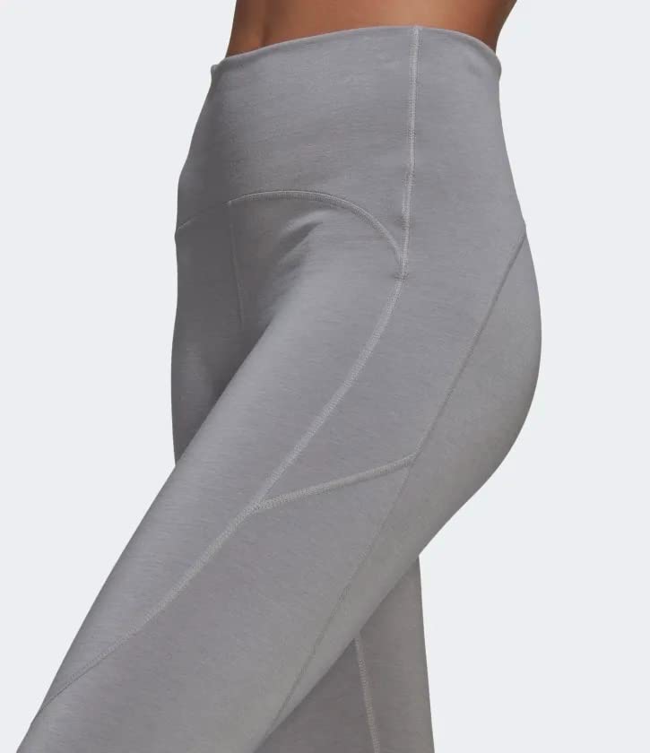 ADIDAS by Stella McCartney Women’S 7/8 Yoga Leggings, Light Onix, Medium