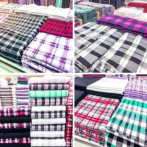 Barcelonetta | Cotton Flannel Fabric | 100% Cotton | 60 Inch Wide | Quilting, Blanket, Sewing, PJ, Shirt | Cloth (Black Steward, 2 Yard)