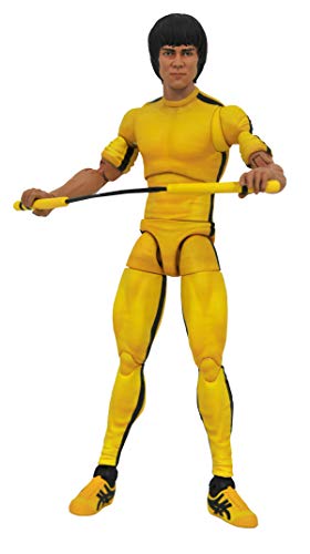 Diamond Select Toys Bruce Lee (Yellow Jumpsuit Version) Select Action Figure, Multicolor, Standard