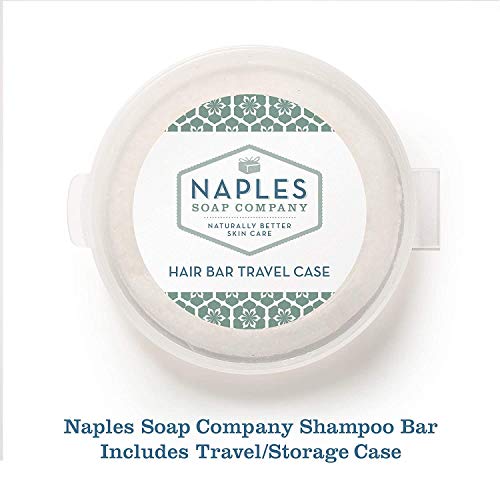 Naples Soap Company Solid Shampoo Bar for All Hair Types – Eco-Friendly, Free of Parabens, Alcohol, Pthalates – Handmade, pH Balanced, Hydrating Haircare, Lasts 50-75 Uses – Fragrance Free, 1.75 oz