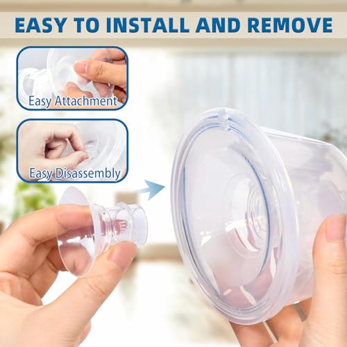 8 PCS Flange Insert 15/17/19/21mm, Compatible with Momcozy,Medela, Willow, S9/S10/S12 Wearable Breast Pump Flange Inserts, Reduce 24mm Shield/Flange Nipple Tunnel Down to Correct Size