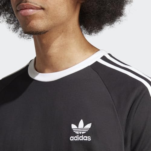 adidas Originals Men's Adicolor Classics 3-Stripes T-Shirt, Black, X-Large