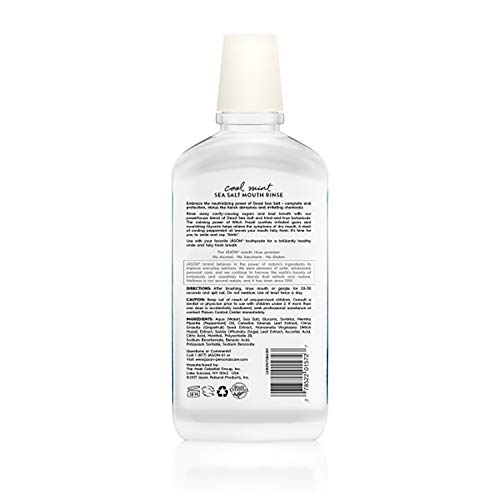 Jason Sea Salt Mouthwash, Cool Mint, 16 Oz (Packaging May Vary)
