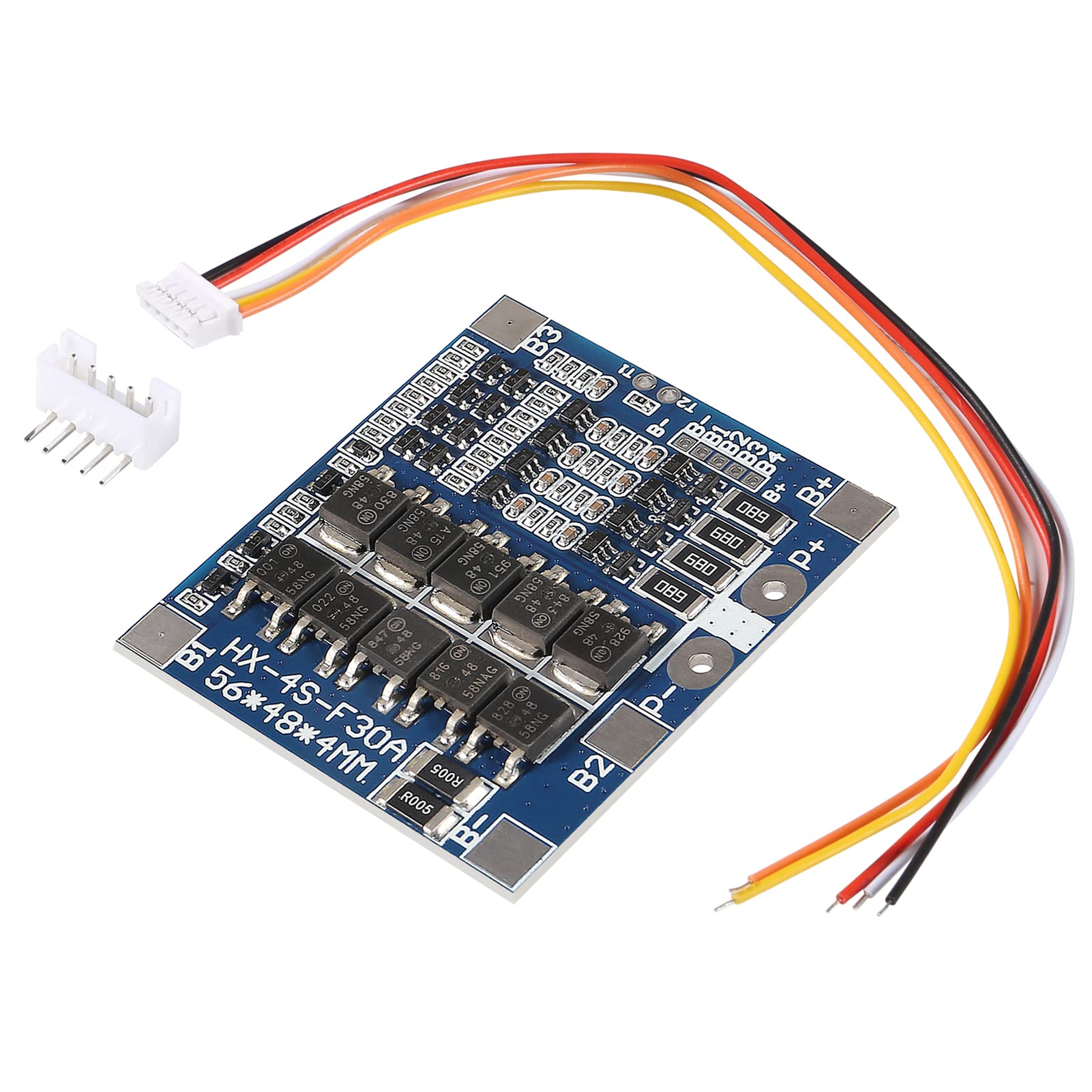 ACEIRMC 4pcs 4S 30A 12.8V 18650 Lithium Iron Phosphate Protection Board LiFePO4 4S BMS Balancing Charging Circuit PCM