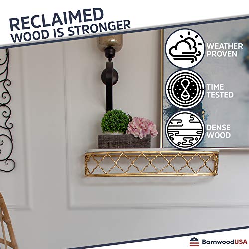 BARNWOODUSA Small Rustic Wooden Box | Best for Wood Flower Planter, Toilet Top Storage Boxes, and Table Decor Centerpieces