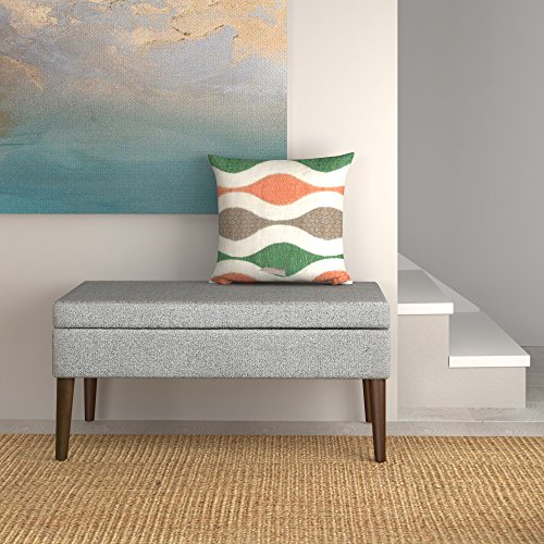 Spatial Order Home Decor | K8086-F2232 | Kaufmann Collection Modern Storage Ottoman Bench | Large Ottoman Bench with Storage for Living Room & Bedroom, Ash Grey