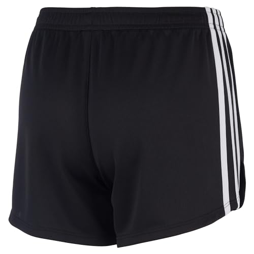 adidas girls 3-stripes Mesh Shorts, Black, Large Plus